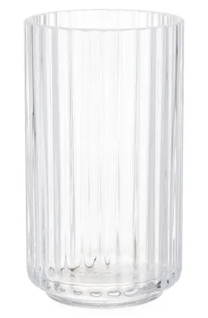 LYNGBY PORCELAEN 5-inch Fluted Vase - Clear