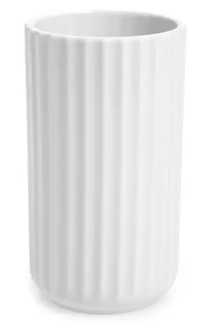 LYNGBY PORCELAEN 5-inch Fluted Vase - White
