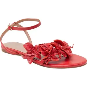 Linea Paolo Lucia Ankle Strap Sandal - True Red