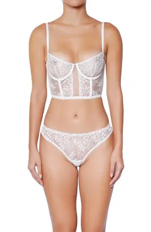 HUIT Amoureuse Embroidered Underwire Bustier