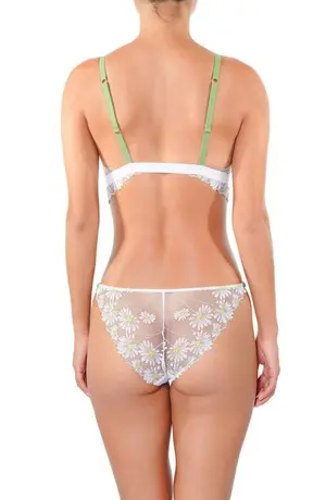 HUIT Dance Des Fleurs Embroidered Lace Bikini Bottom
