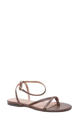 Linea Paolo Luz Ankle Strap Sandal - Chocolate
