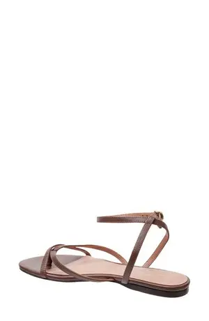 Linea Paolo Luz Ankle Strap Sandal - Chocolate