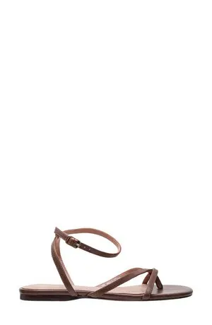 Linea Paolo Luz Ankle Strap Sandal - Chocolate