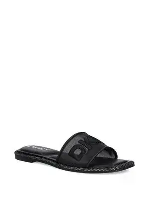 Dkny Logo Slides - Black
