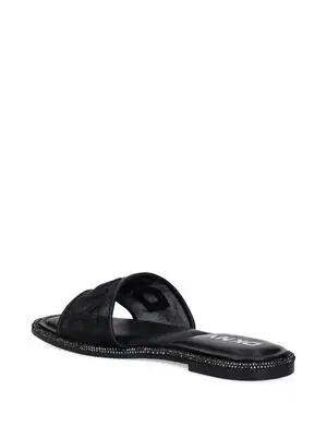 Dkny Logo Slides - Black