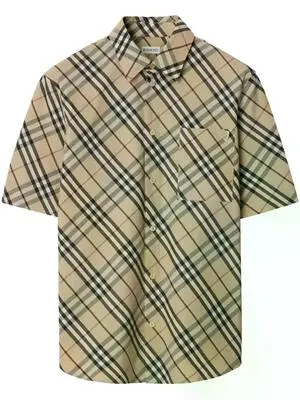 Burberry Checked Cotton Shirt