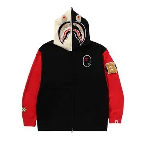 A BATHING APE Shark Full Zip Hoodie - Black