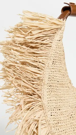 Staud Moon Raffia Tote Bag