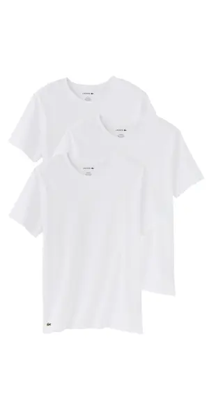 Lacoste Cotton Undershirt Crew Tee 3 Pack