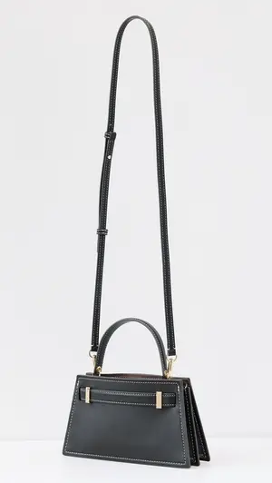 Tory Burch Lee Radziwill Petite Top Handle Bag - Black