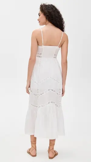 LoveShackFancy Esilda Dress - True White