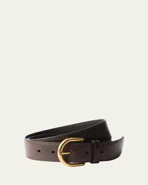 Prada Prada Buckle Leather Belt Ebano