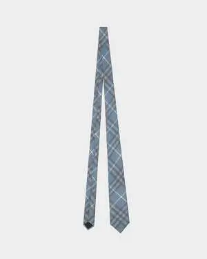 Burberry Burberry Manston Check Neck Tie Grey