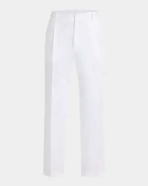 Dolce & Gabbana Dolce & Gabbana Stretch Cotton Single-Pleat Pants - Open White