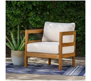 LINON Home Breton Outdoor Brown Club Chair - One-color