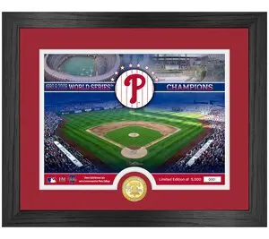 HIGHLAND MINT Philadelphia Phillies Bronze Coin Photo Mint - One-color