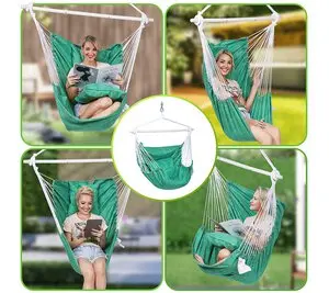 BACKYARD EXPRESSIONS Hammock Chair With Pillows