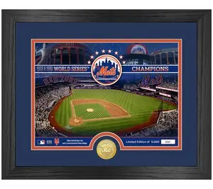 HIGHLAND MINT New York Mets Bronze Coin Photo M Int - One-color