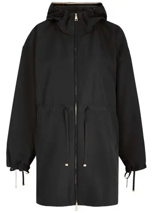 Moncler Shaverne Hooded Shell Parka - Black