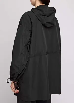 Moncler Shaverne Hooded Shell Parka - Black