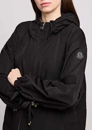 Moncler Shaverne Hooded Shell Parka - Black