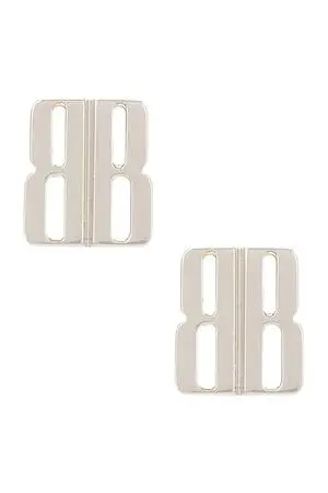 Balenciaga Nano Xs Stud Earrings - Silver