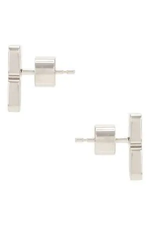 Balenciaga Nano Xs Stud Earrings - Silver