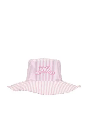ROWEN ROSE Maxi Hat - White & Pink