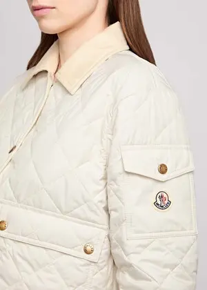 Moncler Chitre Quilted Shell Jacket - Ivory