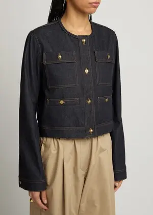 Moncler Tencin Stretch- Jacket - Denim
