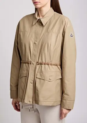 Moncler Saulon Cotton-blend Poplin Parka - Beige