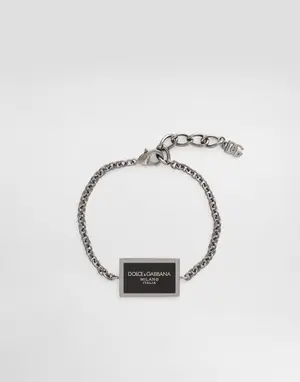Dolce & Gabbana Metal Logo Bracelet - Red