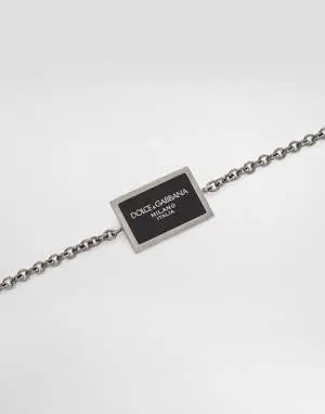 Dolce & Gabbana Metal Logo Bracelet - Red