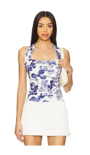 Free People Tommie Knit Top - Ivory Combo