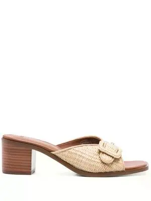 BOSS 50mm Straw Sandals