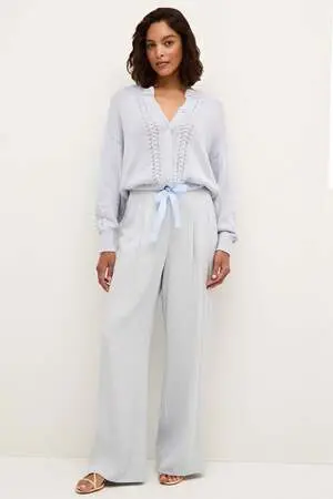 MARIE OLIVER Macbee Pleated Trousers - Arctic