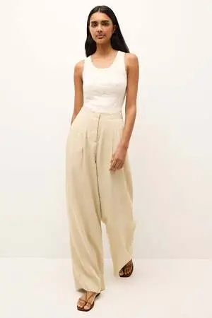 MARIE OLIVER Macbee Wide-leg Trousers - Ash