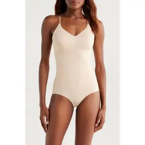 MIRACLESUIT® Comfy Curves Bodybriefer Shaper Bodysuit - Warm Beige