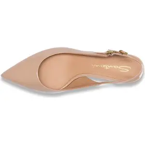 SANTONI Santoni Patent Leather Mid-Heel Slingback