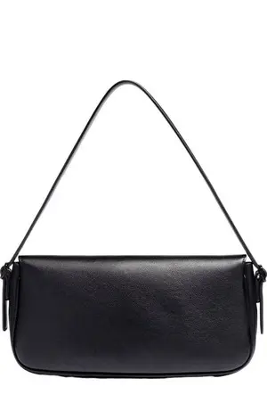 Santoni Leather Shoulder Bag With Buckle Detail