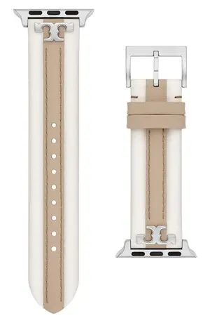 Tory Burch Kira Leather Apple Watch® Strap