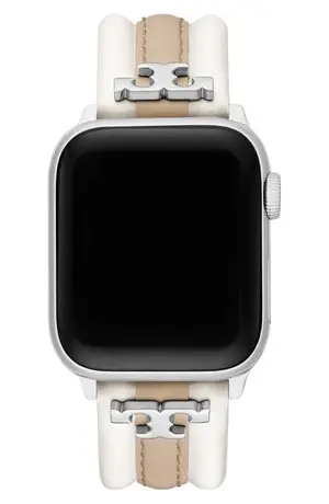 Tory Burch Kira Leather Apple Watch® Strap