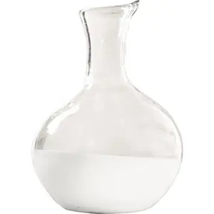 VERVE CULTURE Handblown Glass Carafe Base - White