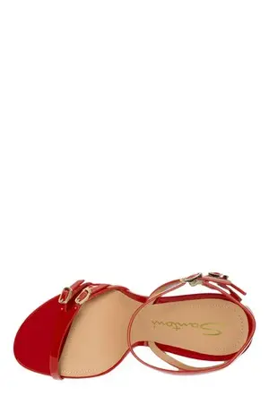 Santoni Patent Leather High-heel Sandals