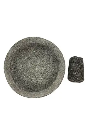 VERVE CULTURE Molcajete In Basket