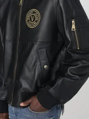 Versace Leather Bomber Jacket