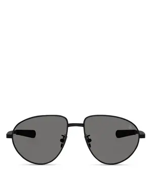Moncler Vizla 55mm Aviator Sunglasses