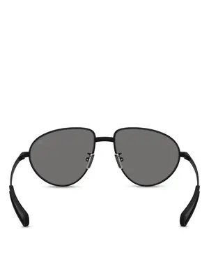 Moncler Vizla 55mm Aviator Sunglasses