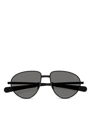 Moncler Vizla 55mm Aviator Sunglasses